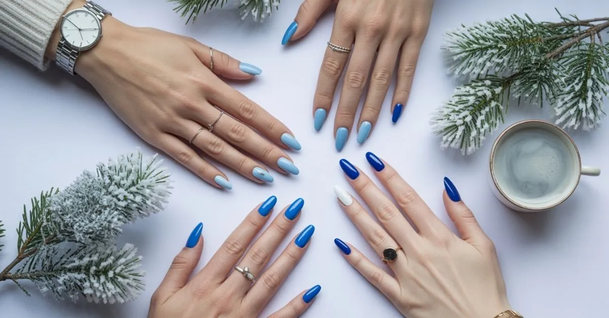 Blue January Nails: Fresh Winter Manicure Ideas For 2026
